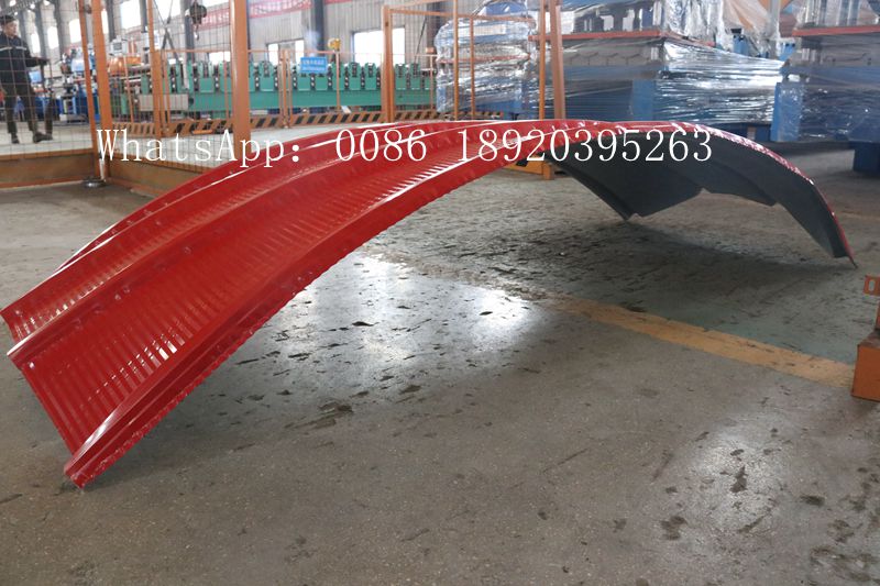 Curved roof panel machine丨Roof sheet crimping machine